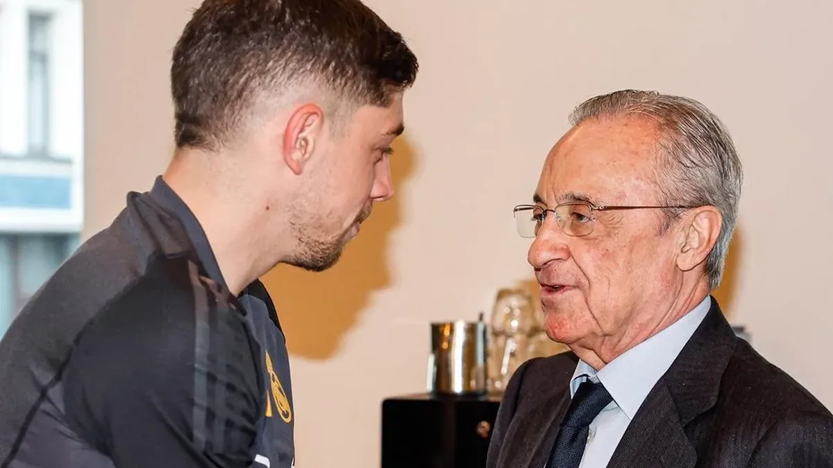 El tatuaje oculto de Fede Valverde que se pudo ver en un saludo con el ...