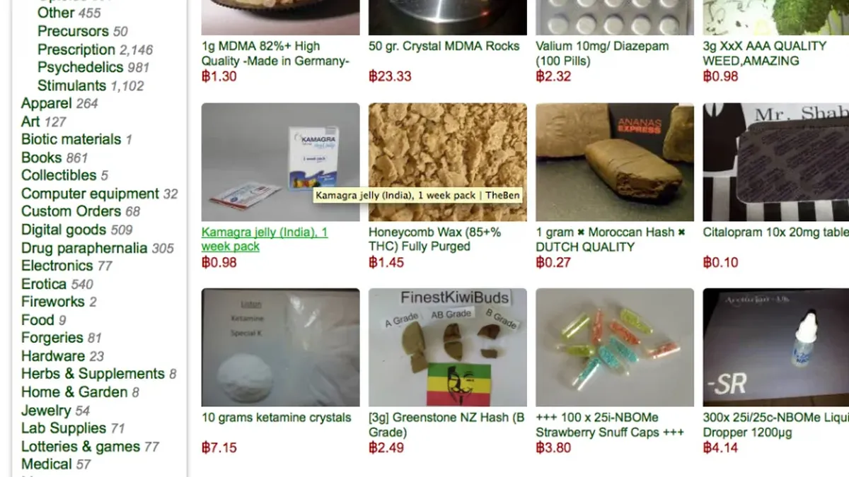 Drogas pesadas a solo un clic