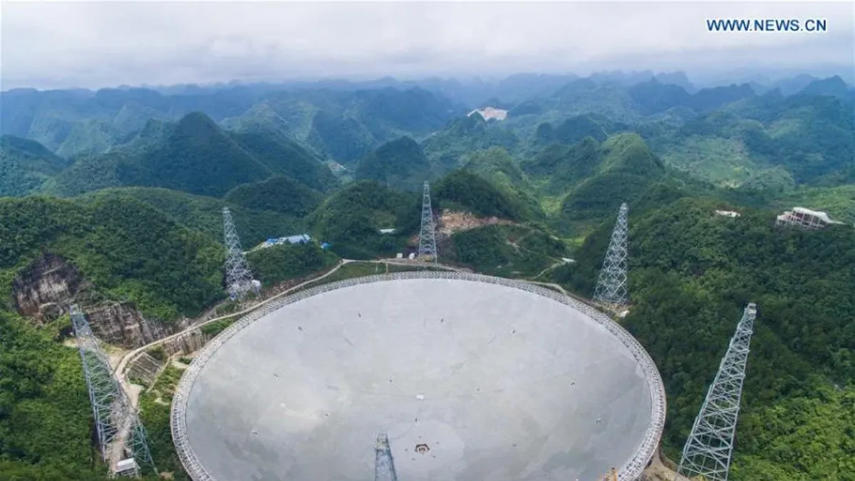 Culminó la instalación del mayor radiotelescopio del mundo