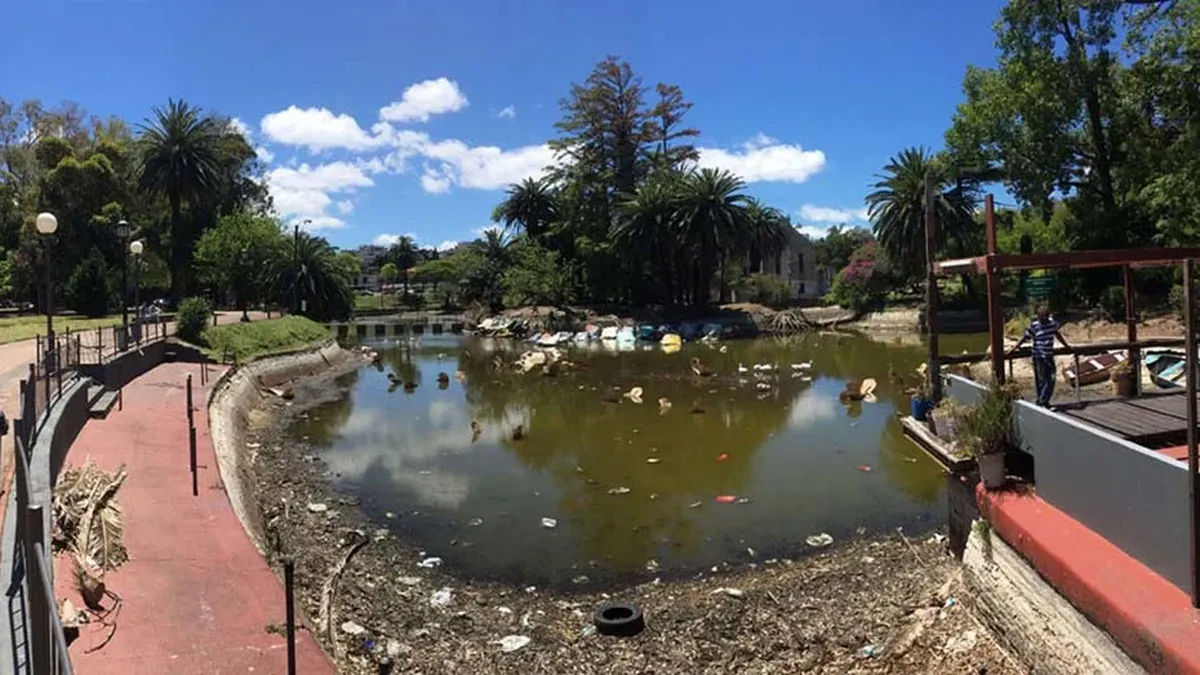 Lago limpio y más luces para el parque Rodó