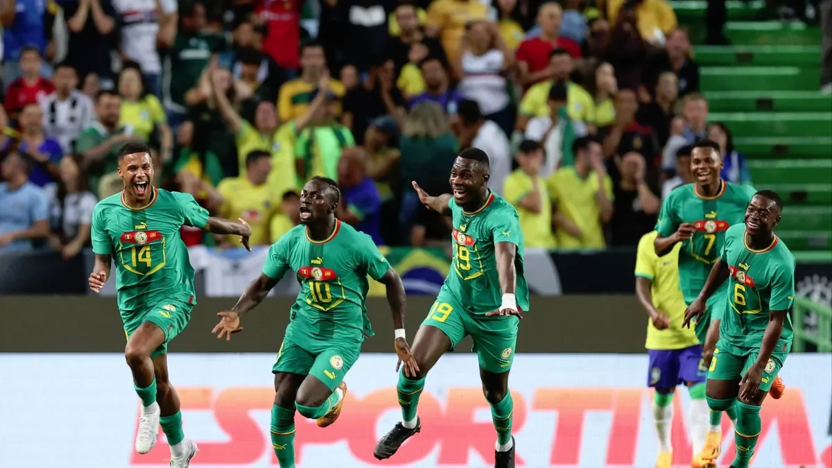 Triunfo histórico de Senegal sobre Brasil por 4-2: mirá el golazo de Mané