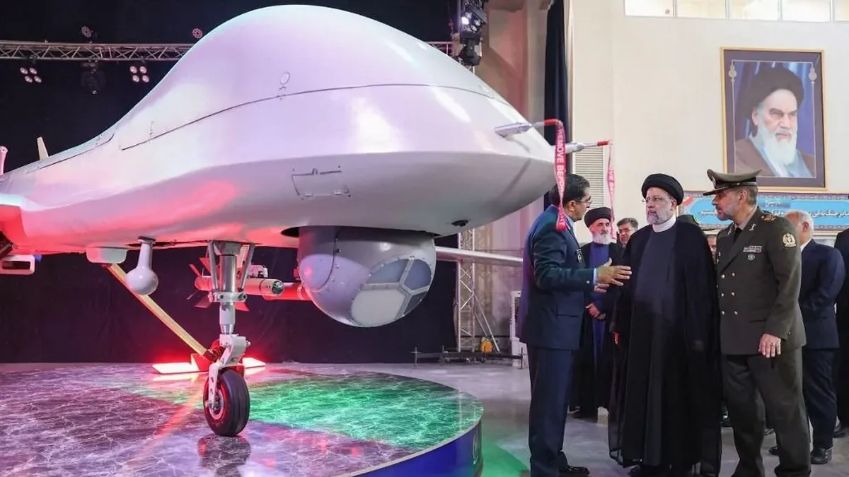 Irán presentó un nuevo dron de gran autonomía que podría llegar a Israel