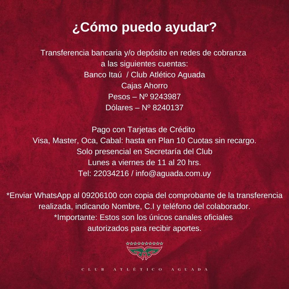 Aguada busca retener a Donald Sims y llama a sus hinchas para que hagan ...