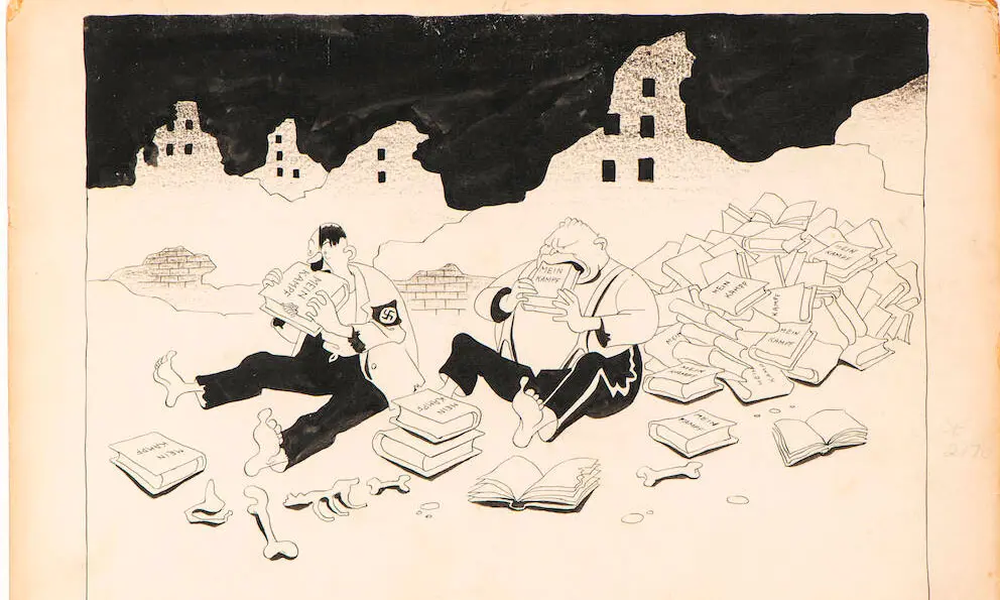 Caricaturas de Adolf Hitler que Churchill encargó al español Armengol ...