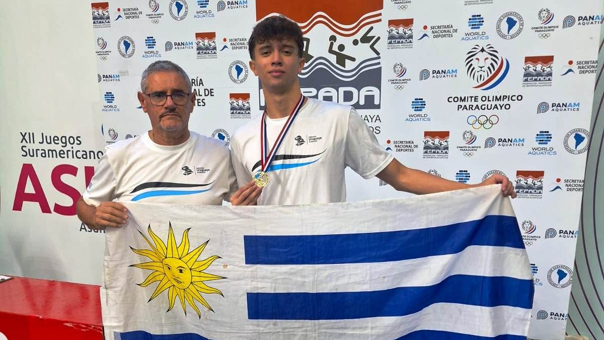 Diego Aranda brilló en natación en Paraguay y pasó a liderar en varones el ranking para ...