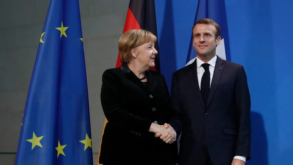 El mensaje de Macron y Merkel contra Trump y su “caos”