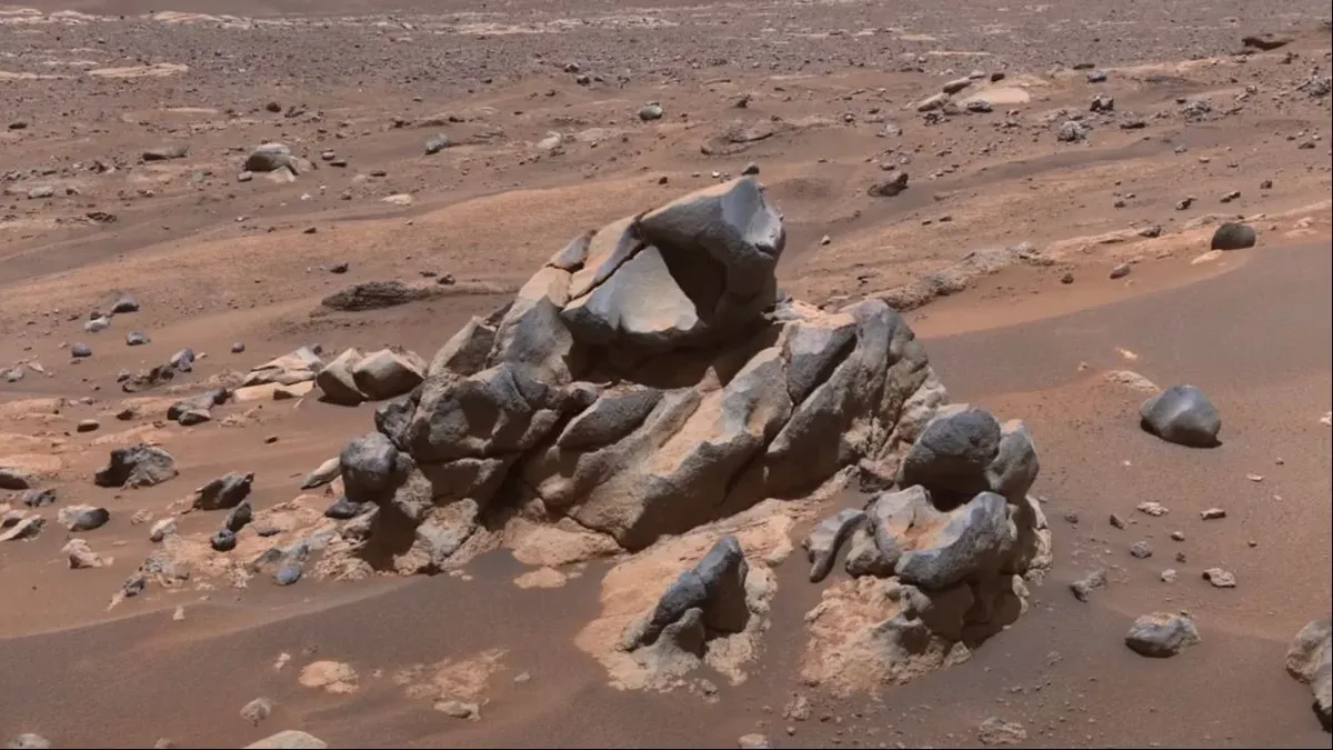 Así el robot Perseverence explora un río de millones de años en Marte