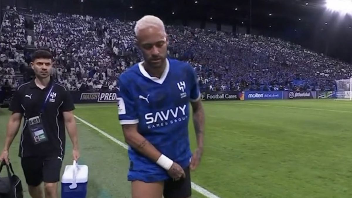 Video: la bronca de Neymar tras volver a lesionarse con Al Hilal a los pocos días de volver al ...