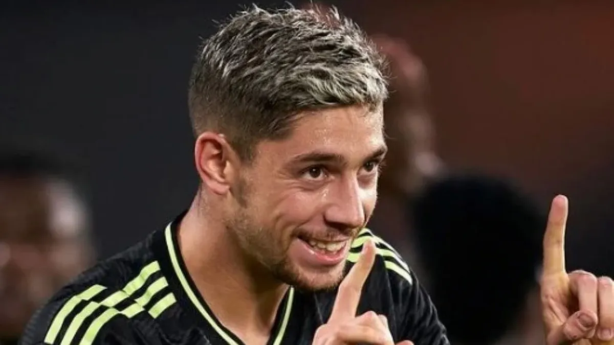 El festejo de gol preparado de Federico Valverde que imitó su hijo Benicio