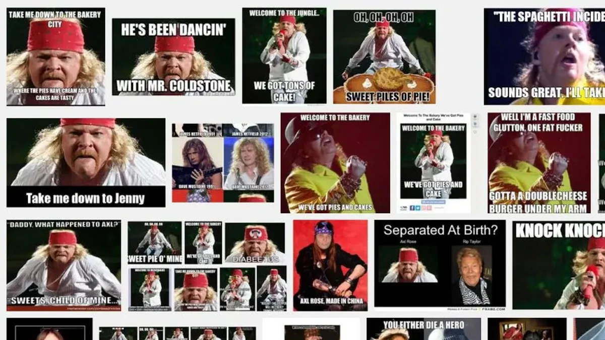 Axl Rose y un complejo con sus fotos