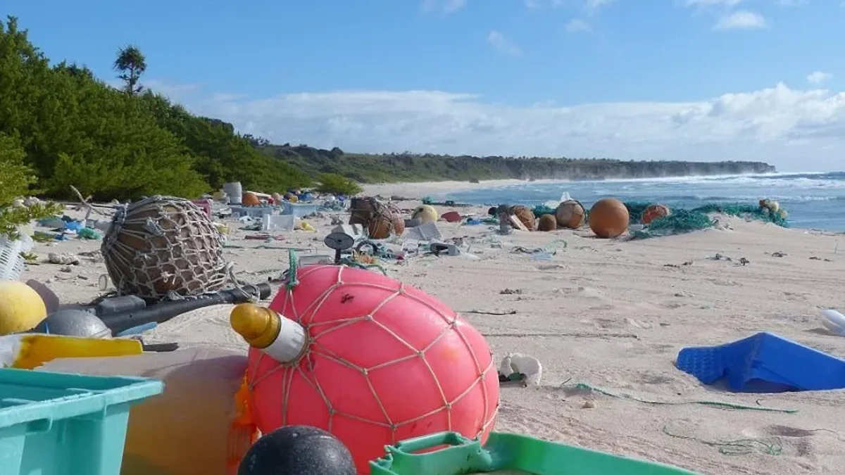Así se ve la isla más contaminada del planeta