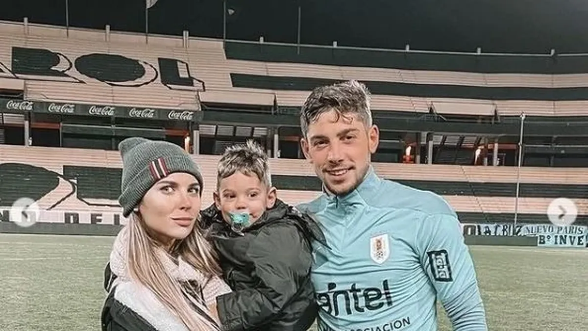 El festejo familiar de Valverde y su entrenamiento para el gol de tiro ...