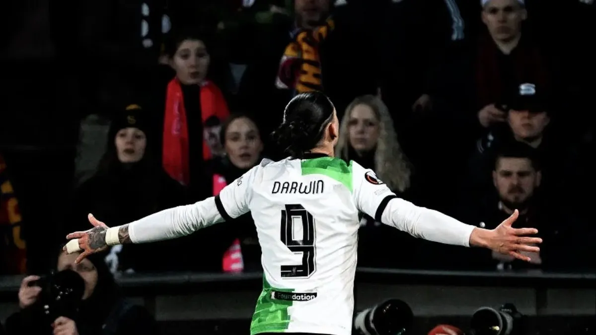 El detalle en los zapatos de Darwin Núñez, en homenaje a una persona ...