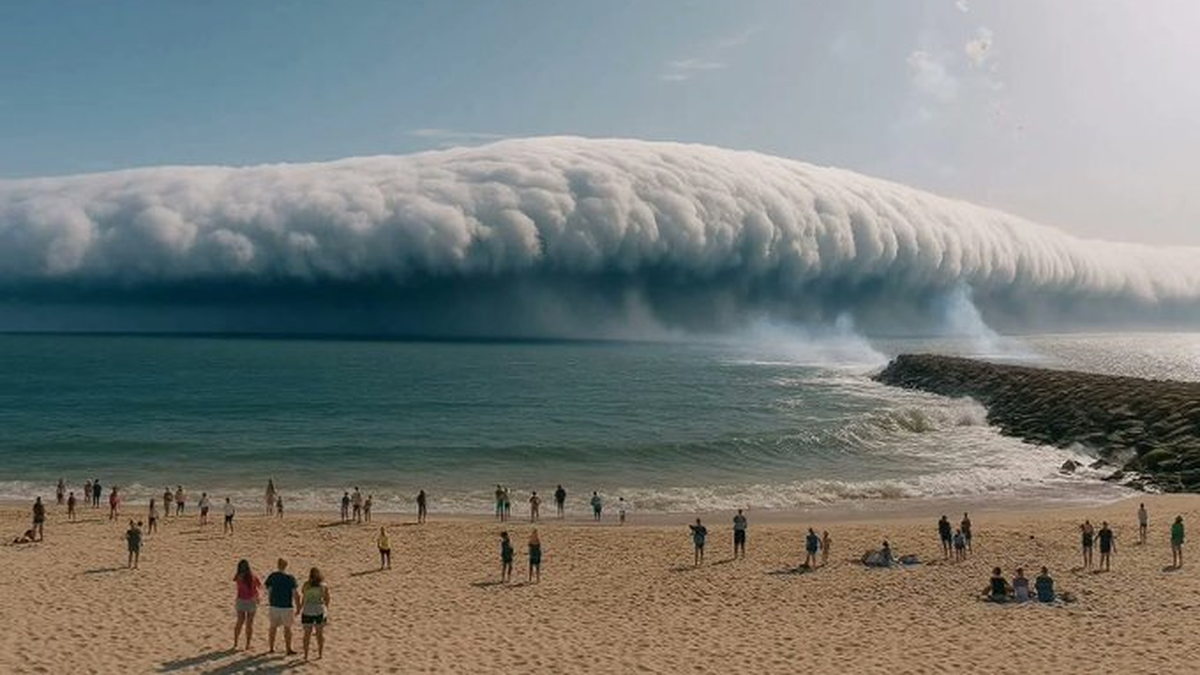 Un `tsunami de nubes´ causa estupor en las playas de Portugal: cómo es ...