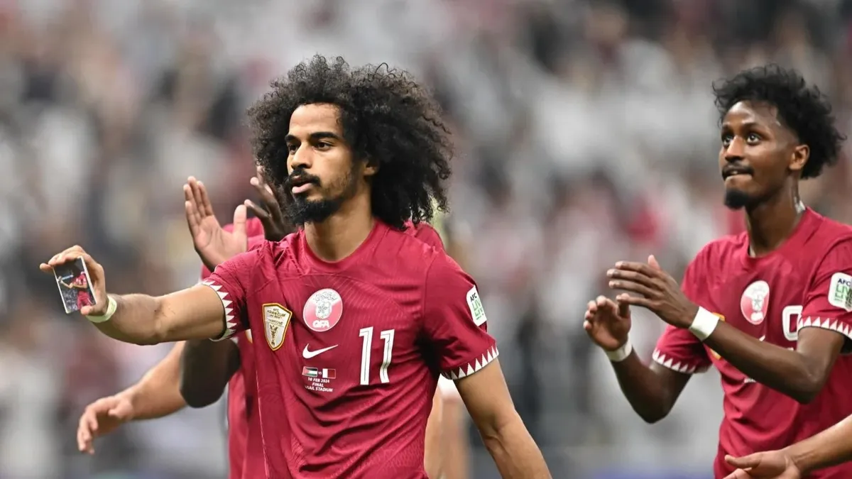 Video: Qatar campeón de Asia con tres goles de Afif, quien festejó el primero con un truco de magia