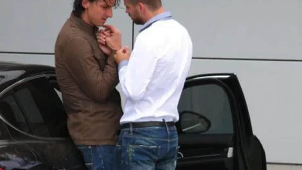 La foto de la polémica entre Ibrahimovic y Piqué