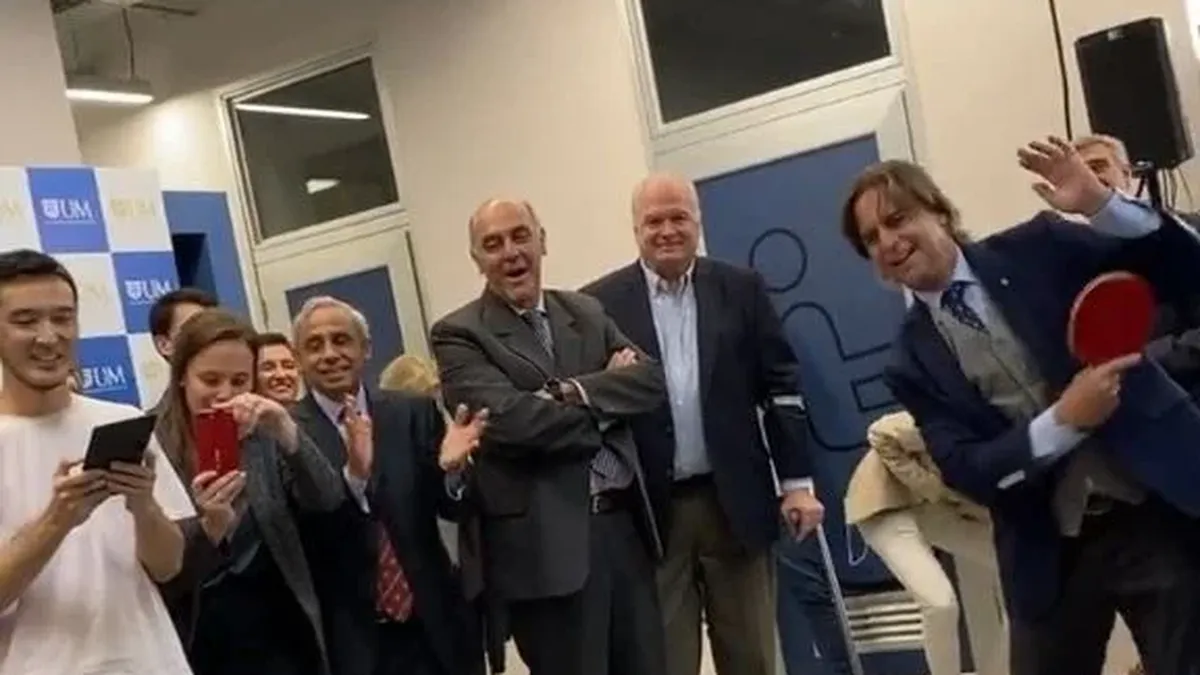 Lacalle Pou jugó al ping pong con un robot: la historia de Roboping ...