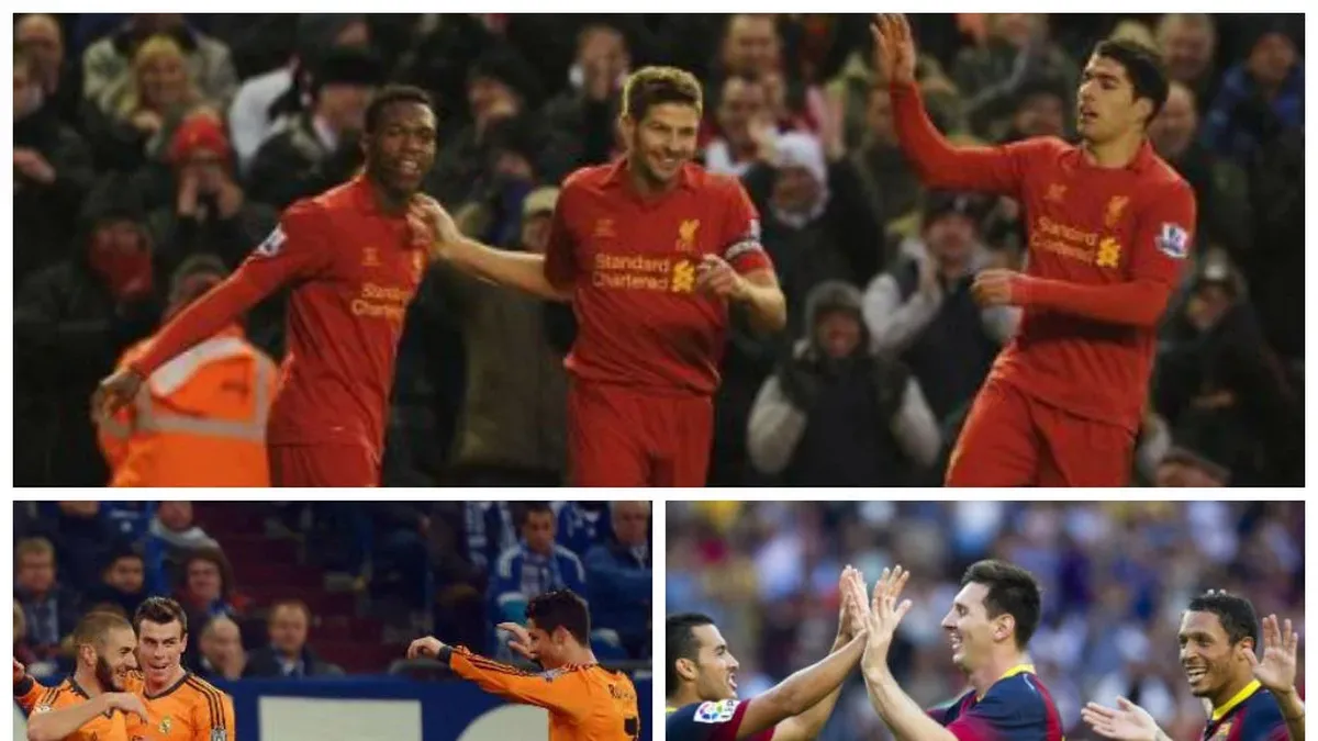 Suárez-Sturridge-Gerrard, rinden más que Messi y CR7