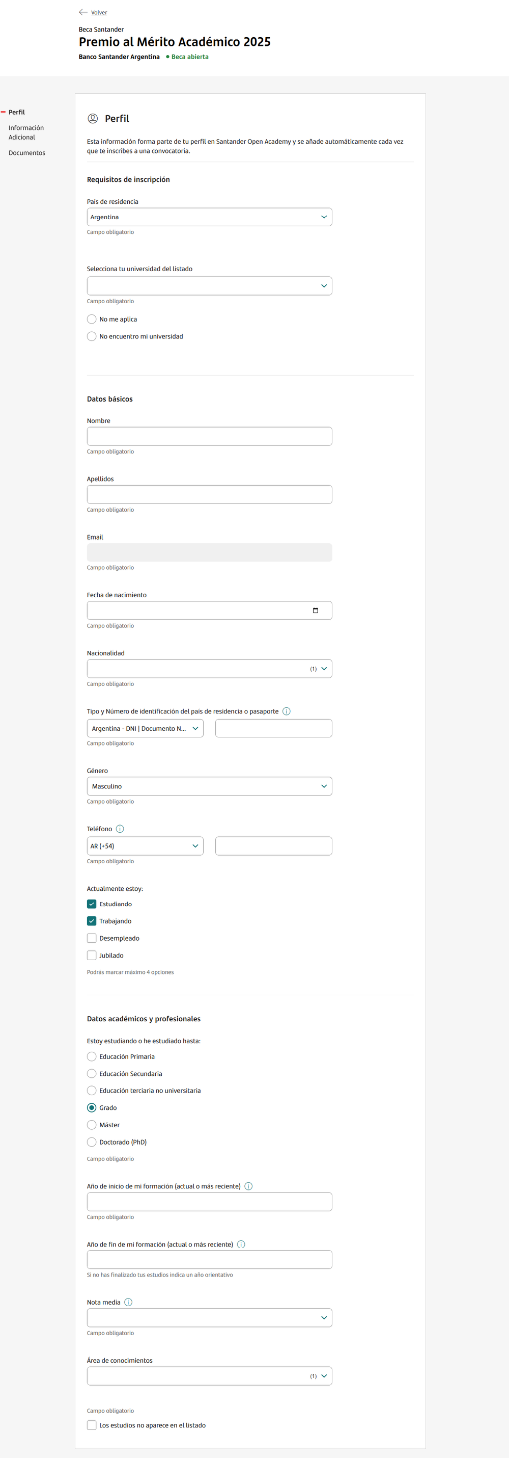 Becas Santander de $ 500.000 para argentinos: requisitos de inscripción, plazo y dónde completar ...