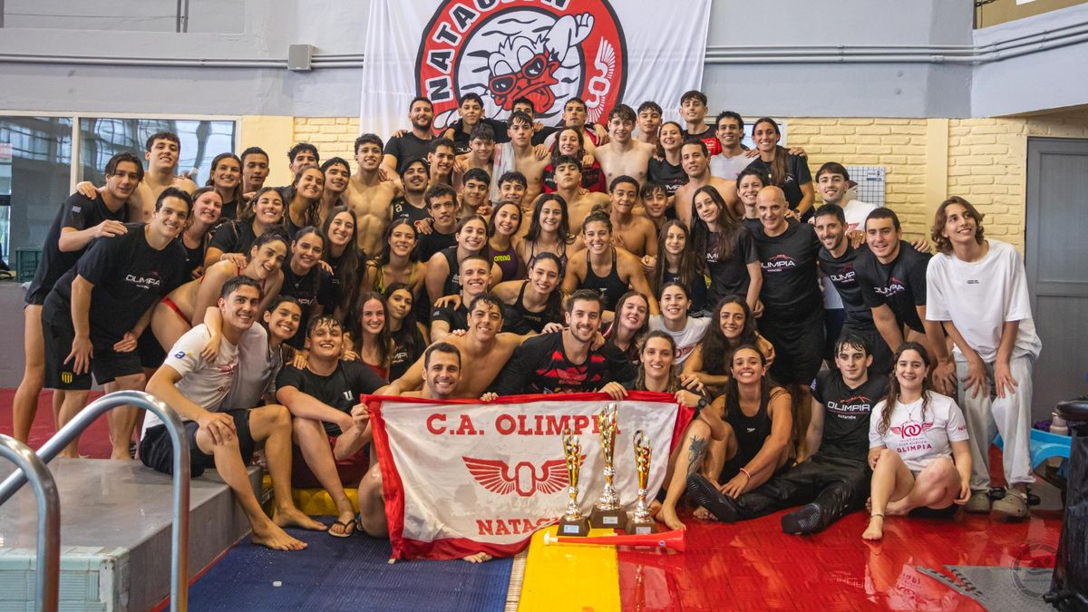 Olimpia campeón del Nacional de natación y Diego Aranda batió un récord espectacular