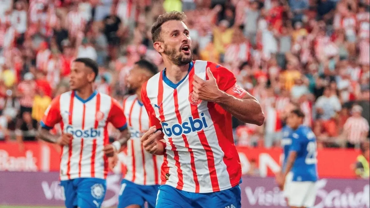 Con sus dos goles para Girona, a sus 37 años, Stuani se convirtió en el ...