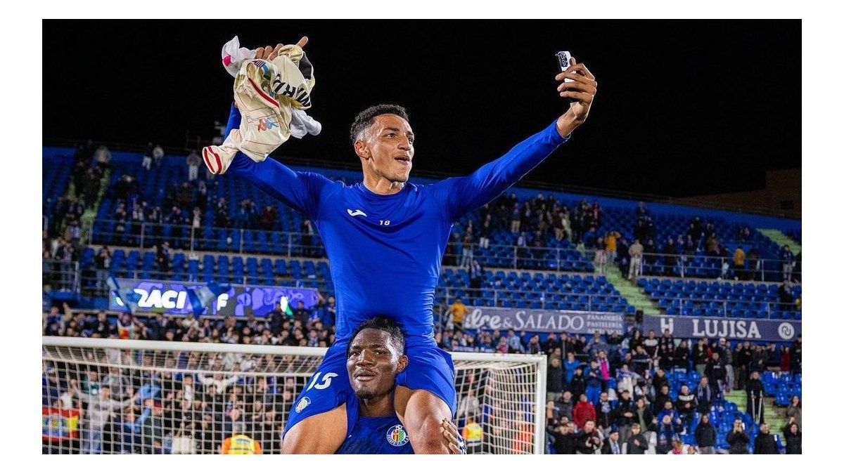 La emoción del uruguayo Álvaro Rodríguez por su primer gol en Getafe y ...