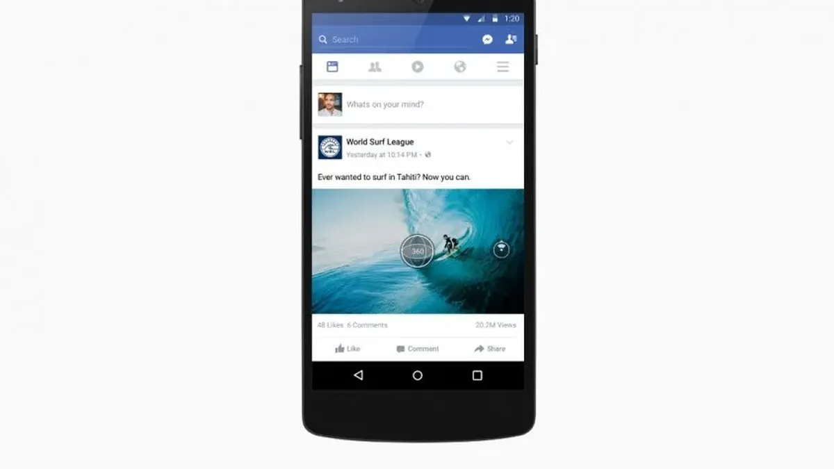 Llegó Facebook Live 360