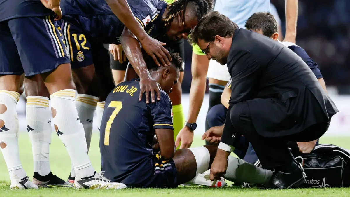 La lesión de Vinícius Jr. le lleva seis semanas y en siete, Brasil ...