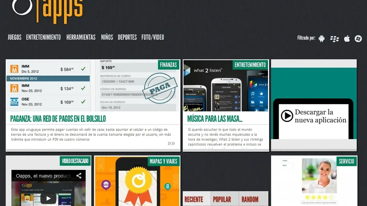 Oapps: la guía de aplicaciones de El Observador