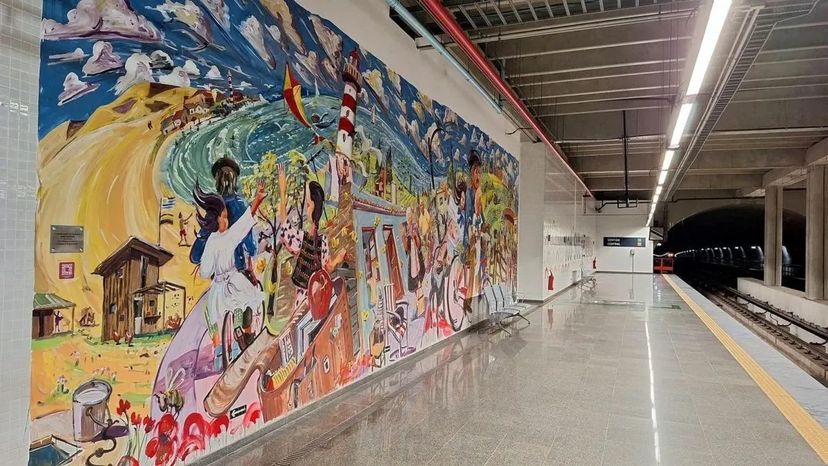 Un mural uruguayo fue elegido para decorar el metro de Brasilia