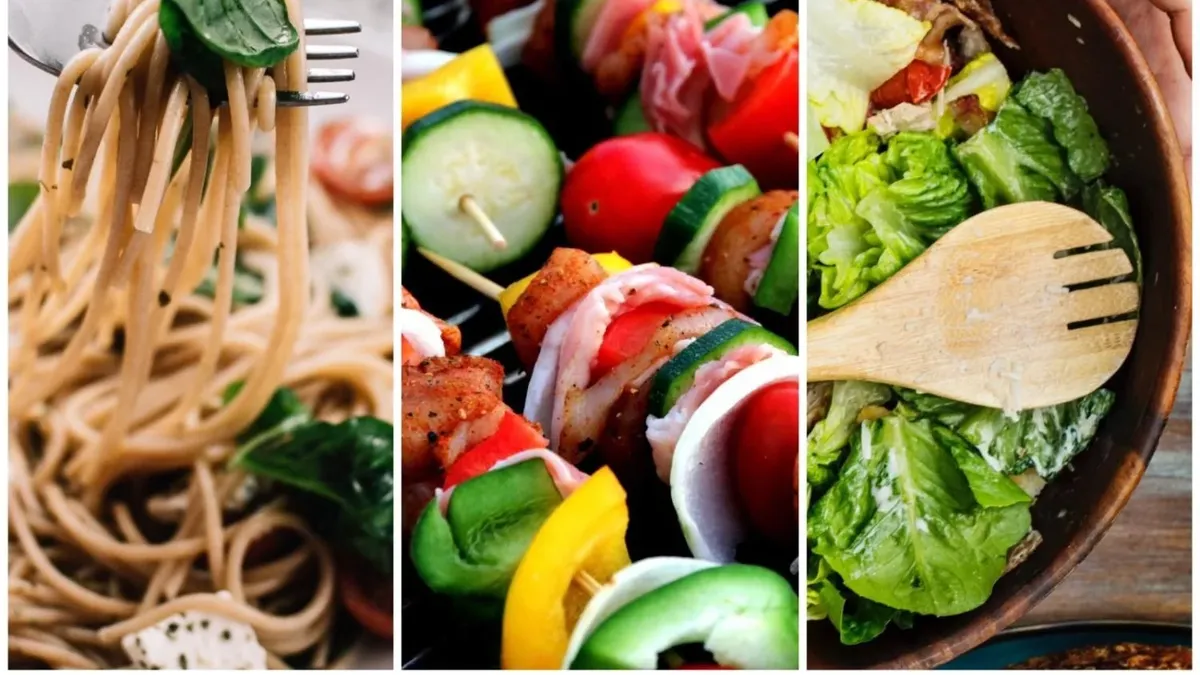 Menú semanal con una gran variedad de comida rica y fácil de hacer