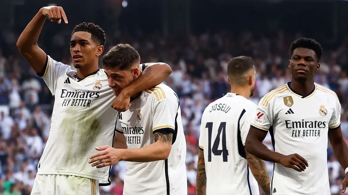 El loco festejo de Fede Valverde con el inglés Bellingham, la sensación ...