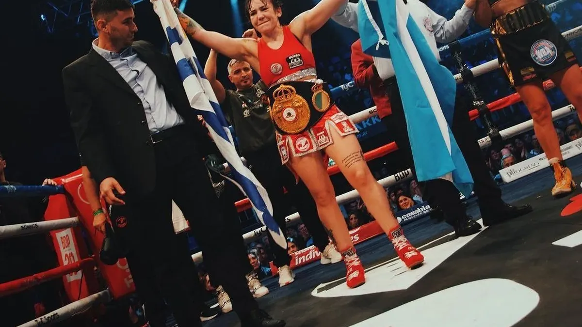 La Panterita Moneo conquistó el título mundial interino en el Luna Park