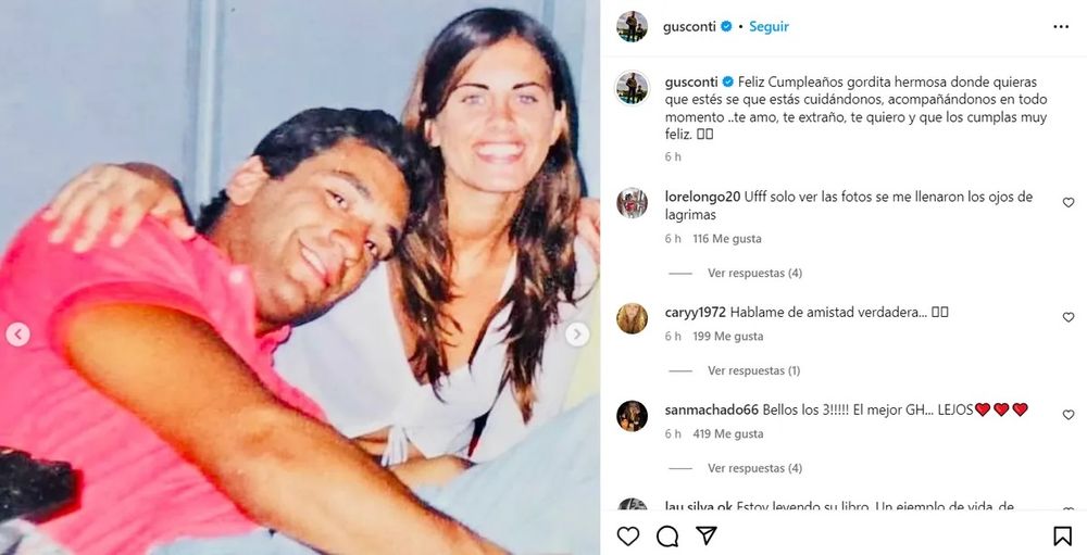 El ex Gran Hermano Gustavo Conti recordó a Silvina Luna en el día en ...