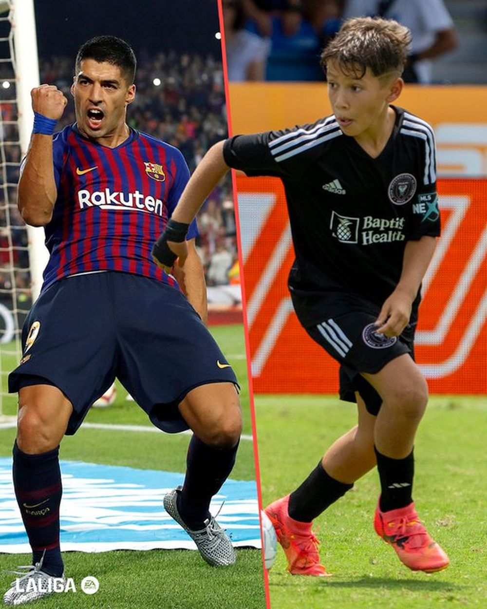 Benjamín Suárez, el heredero de Luis Suárez, enfrenta a Barcelona con ...