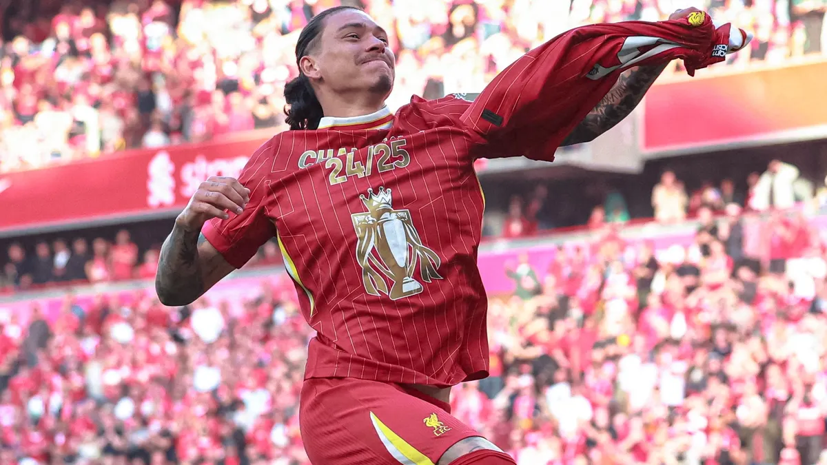 El posteo de Darwin Núñez tras ser campeón de la Premier League con Liverpool con una foto y una ...