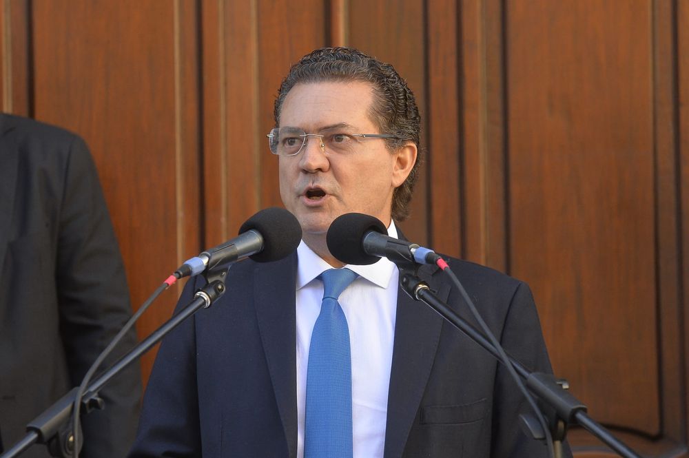 Lacalle Pou participó en el acto en la Plaza Matriz por la Jura de la ...