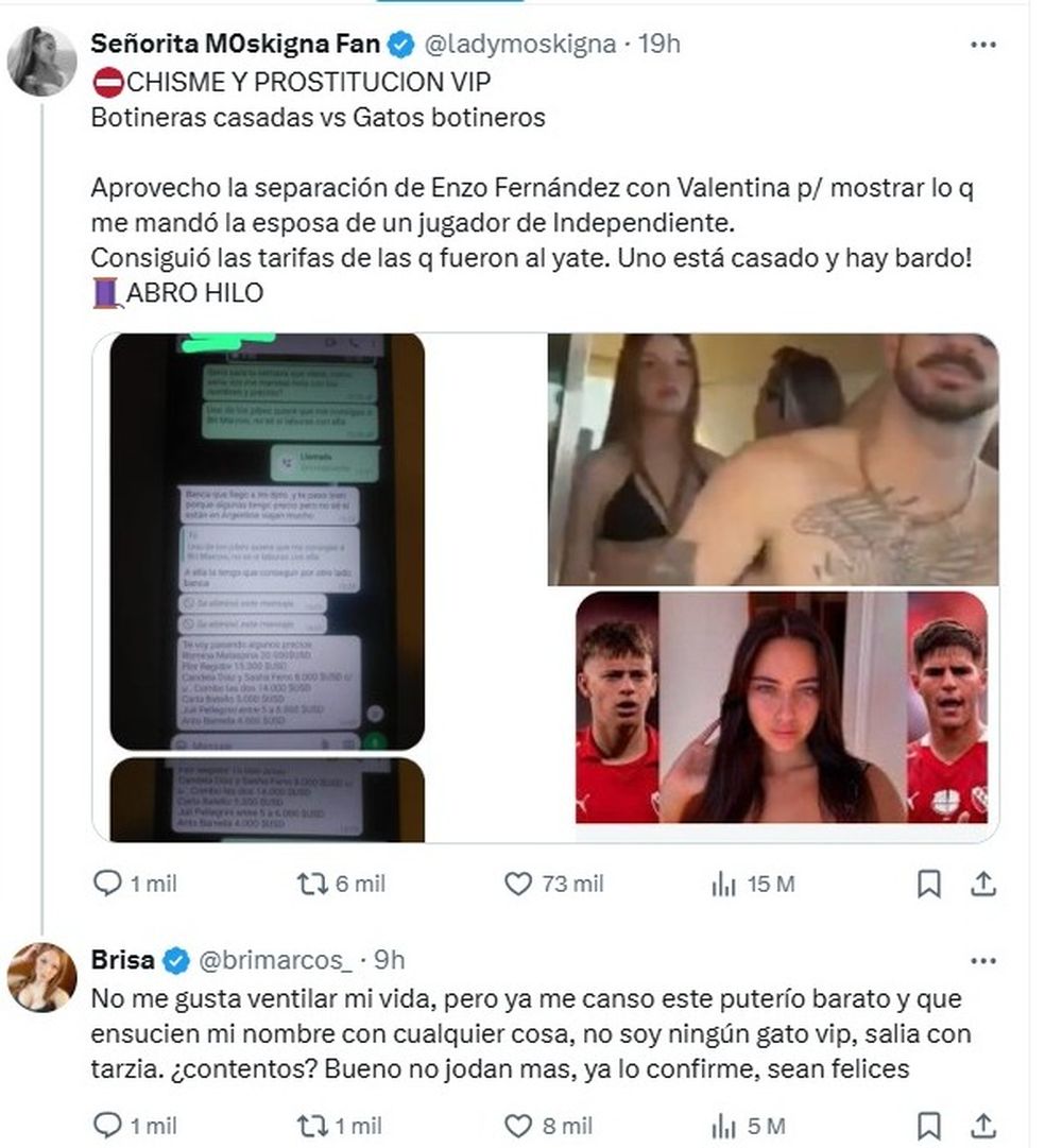 ¿Quién es Brisa Marcos, la influencer que alborotó al fútbol argentino ...