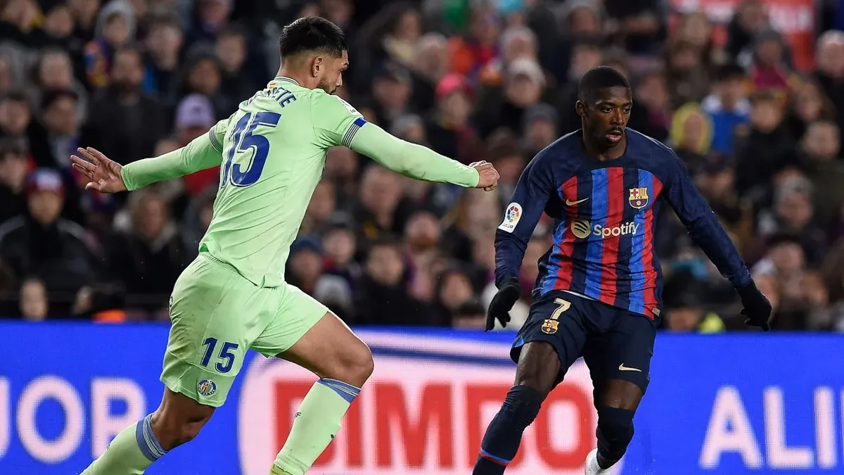 El Planchazo De Dembelé Contra El Paraguayo Alderete Que Solo Le Costó