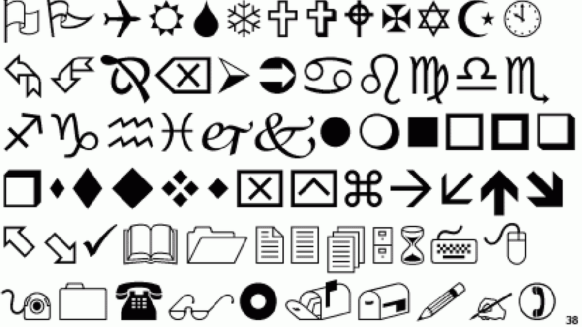 ¿Por qué existe Wingdings?